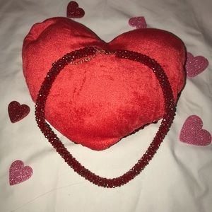 Jewelry | Dark Red Cluster Crystal Necklace | Poshmark